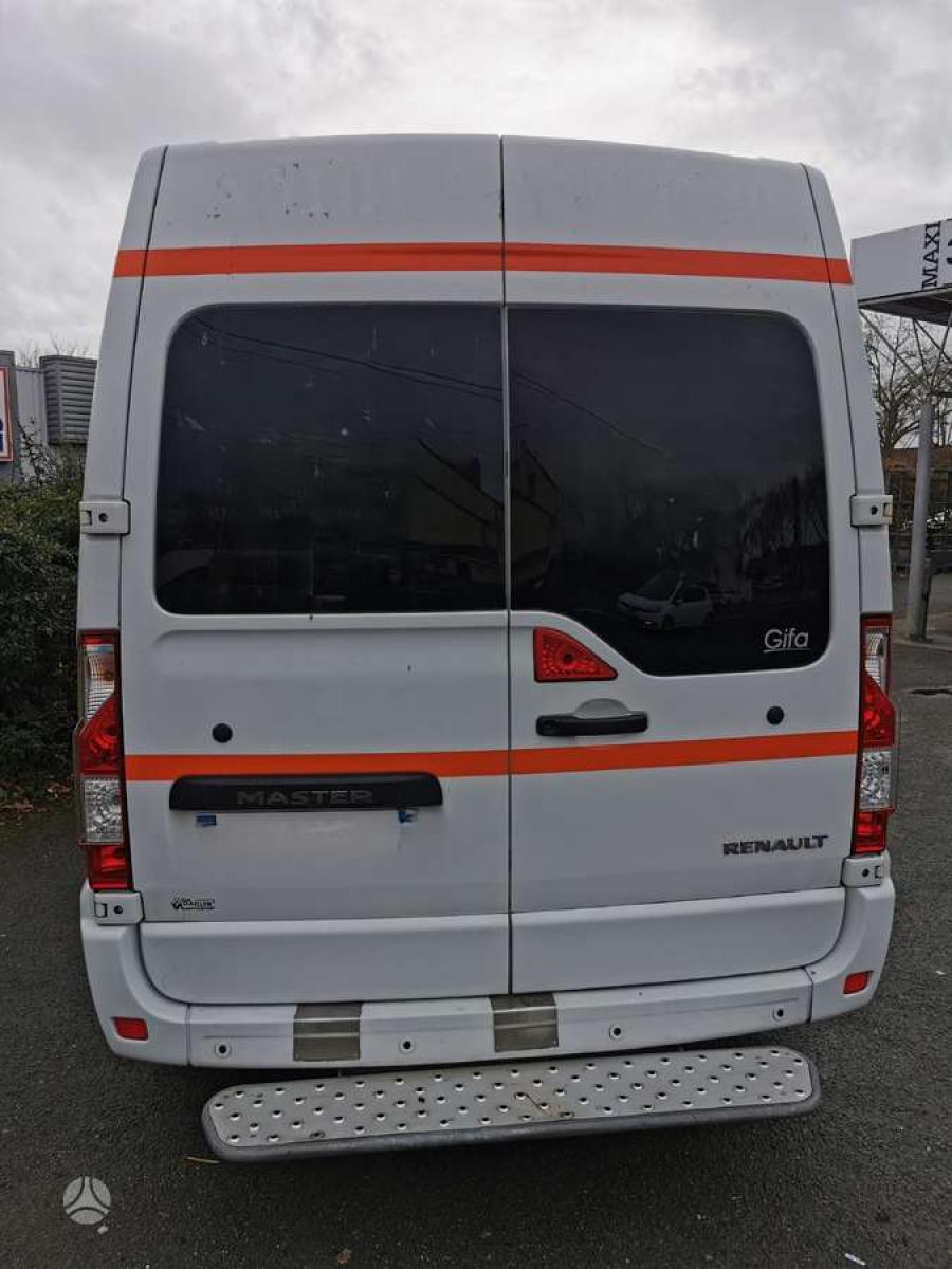 White Renault Master 2016 in Kaunas, with an engine capacity of 2.30 L and mileage of 270 thousand km for 6250 €, photo 6 on AUTOMOTO.COM.LV