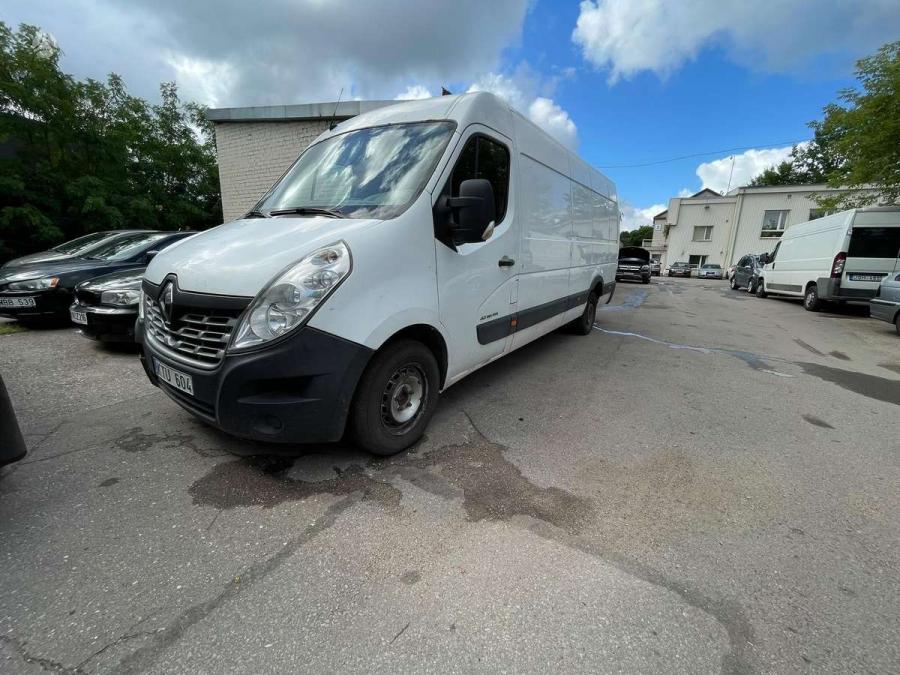 White Renault Master 2016 in Vilnius, with an engine capacity of 2.30 L and mileage of 430 thousand km for 2500 €, photo 4 on AUTOMOTO.COM.LV