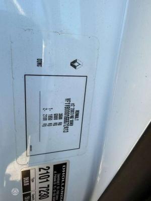 Белый Рено Мастер 2021 в Клайпеда, объемом двигателя 2.30 л и пробегом 0 тыс. км за 12500 €, фото 13 на AUTOMOTO.COM.LV