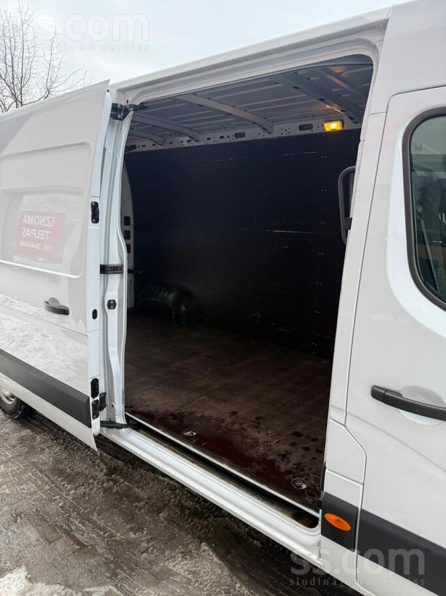 White Renault Master 2022 in Riga, with an engine capacity of 2.30 L and mileage of 104 thousand km for 21500 €, photo 13 on AUTOMOTO.COM.LV
