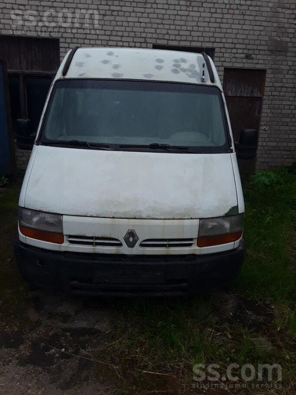 White Renault Master 1998 in Rezekne, with an engine capacity of 2.80 L and mileage of 0 thousand km for 750 €, photo 3 on AUTOMOTO.COM.LV