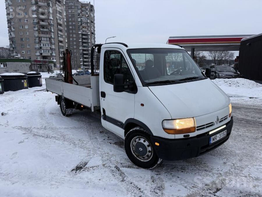 White Renault Master 2002 in Riga, with an engine capacity of 2.80 L and mileage of 277 thousand km for 4900 €, photo 1 on AUTOMOTO.COM.LV
