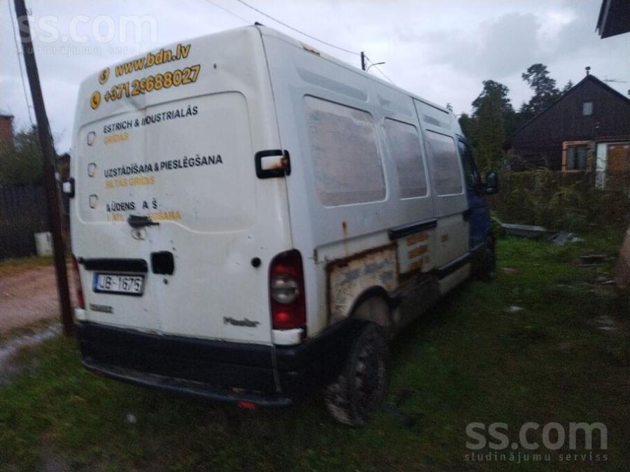 Белый Рено Мастер 2002 в Рига, объемом двигателя 2.80 л и пробегом 570 тыс. км за 500 €, фото 3 на AUTOMOTO.COM.LV