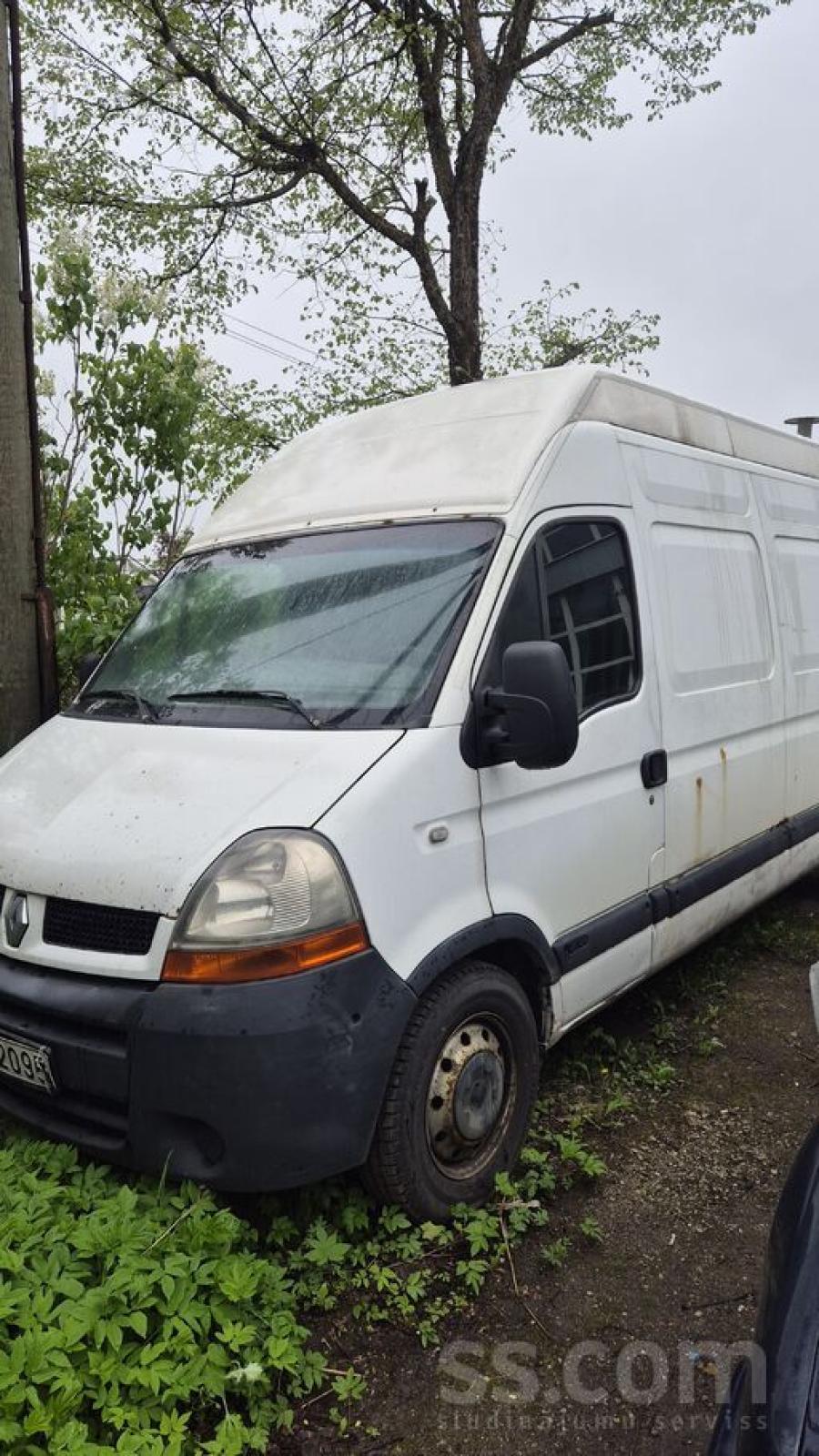 White Renault Master 2004 in Cesis, with an engine capacity of 2.50 L and mileage of 630 thousand km for 550 €, photo 1 on AUTOMOTO.COM.LV