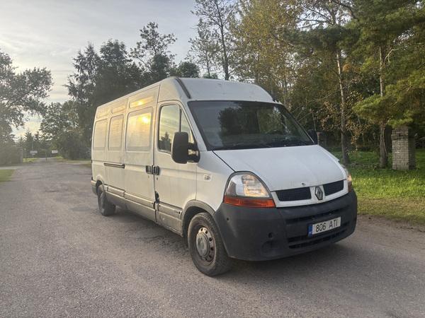 White Renault Master 2004 in Kohtla-Jarve, with an engine capacity of 2.50 L and mileage of 0 thousand km for 1550 €, photo 3 on AUTOMOTO.COM.LV