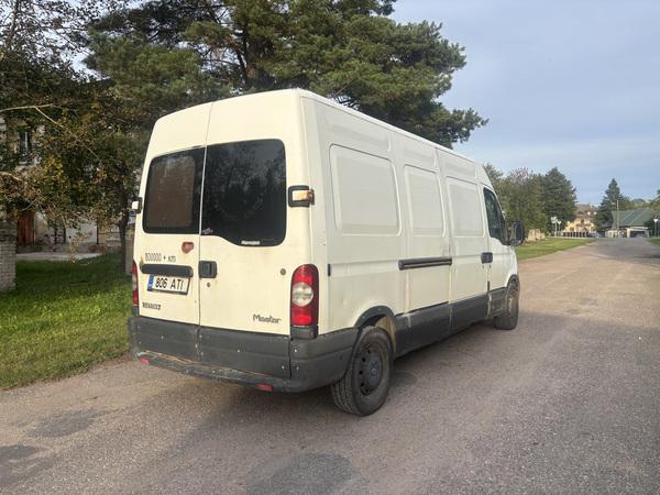 White Renault Master 2004 in Kohtla-Jarve, with an engine capacity of 2.50 L and mileage of 0 thousand km for 1550 €, photo 4 on AUTOMOTO.COM.LV