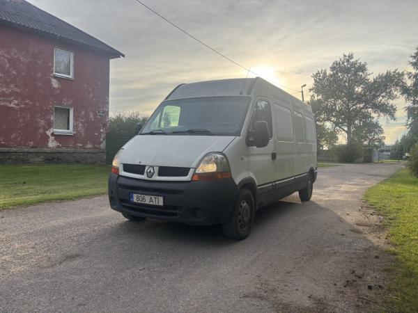 White Renault Master 2004 in Kohtla-Jarve, with an engine capacity of 2.50 L and mileage of 0 thousand km for 1550 €, photo 10 on AUTOMOTO.COM.LV