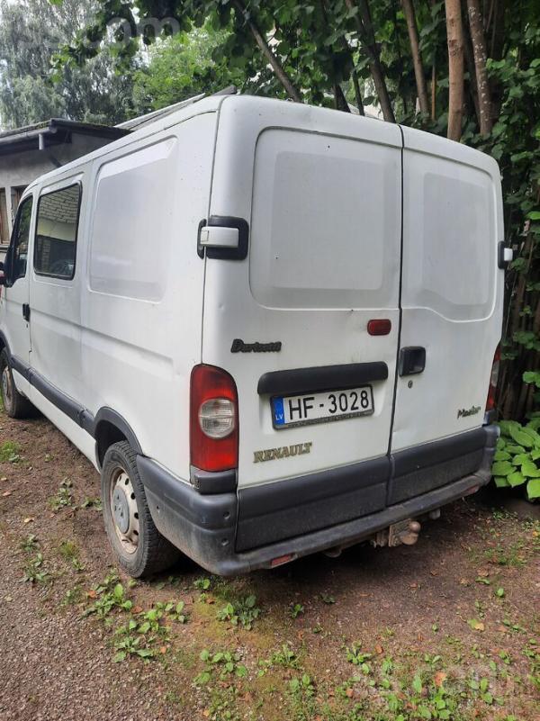 White Renault Master 2005 in Riga, with an engine capacity of 2.50 L and mileage of 323 thousand km for 2500 €, photo 2 on AUTOMOTO.COM.LV
