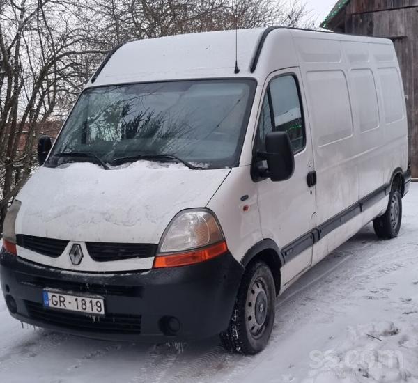 White Renault Master 2007 in Riga, with an engine capacity of 2.50 L and mileage of 0 thousand km for 2950 €, photo 1 on AUTOMOTO.COM.LV