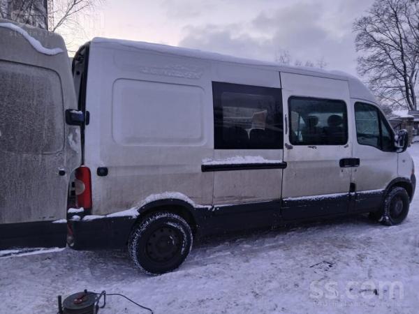 White Renault Master 2007 in Riga, with an engine capacity of 2.50 L and mileage of 0 thousand km for 2250 €, photo 9 on AUTOMOTO.COM.LV