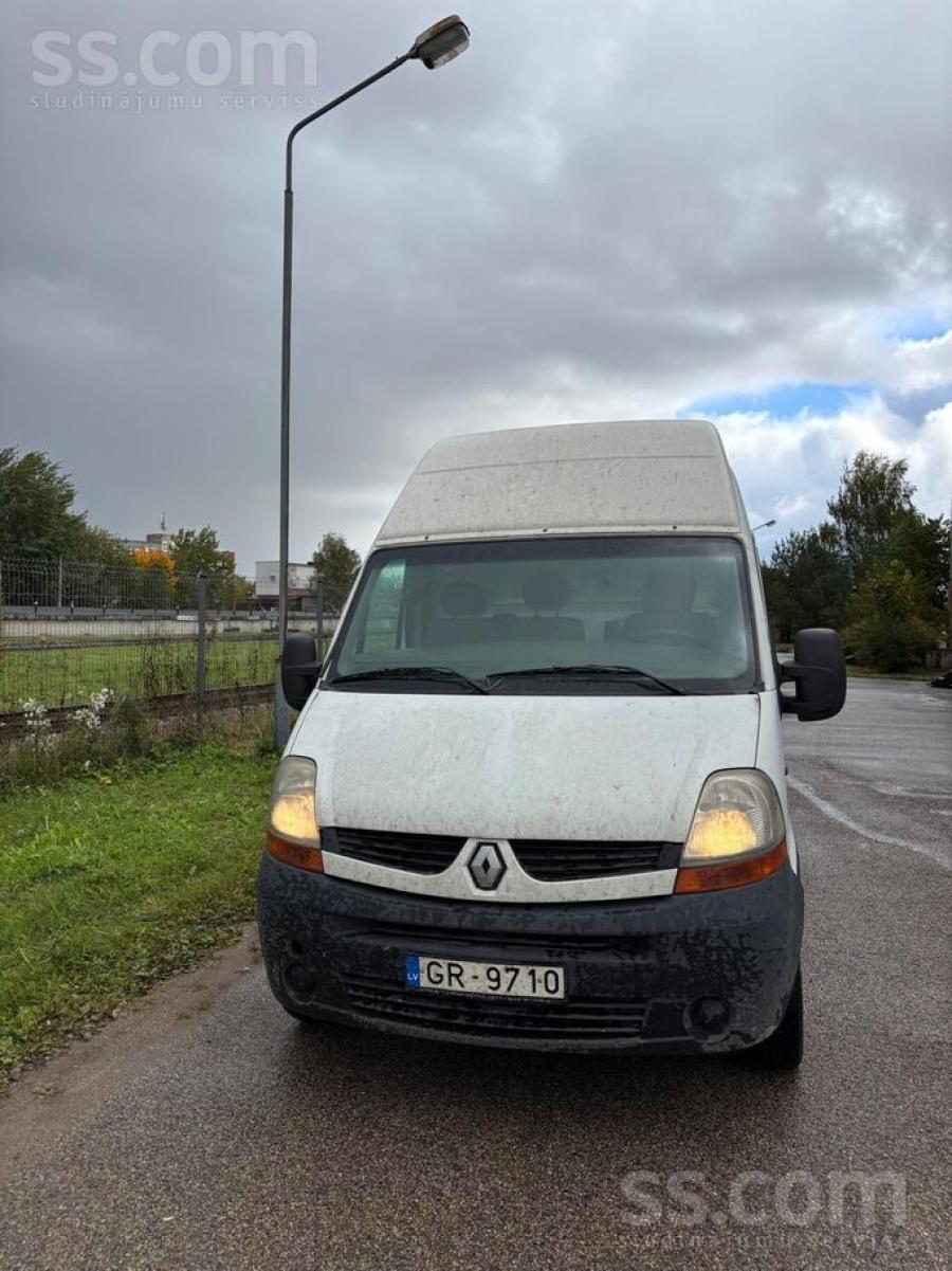 White Renault Master 2007 in Riga, with an engine capacity of 2.50 L and mileage of 275 thousand km for 1150 €, photo 5 on AUTOMOTO.COM.LV