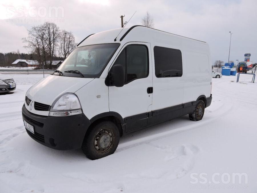 White Renault Master 2008 in Cesis, with an engine capacity of 2.50 L and mileage of 405 thousand km for 3500 €, photo 2 on AUTOMOTO.COM.LV