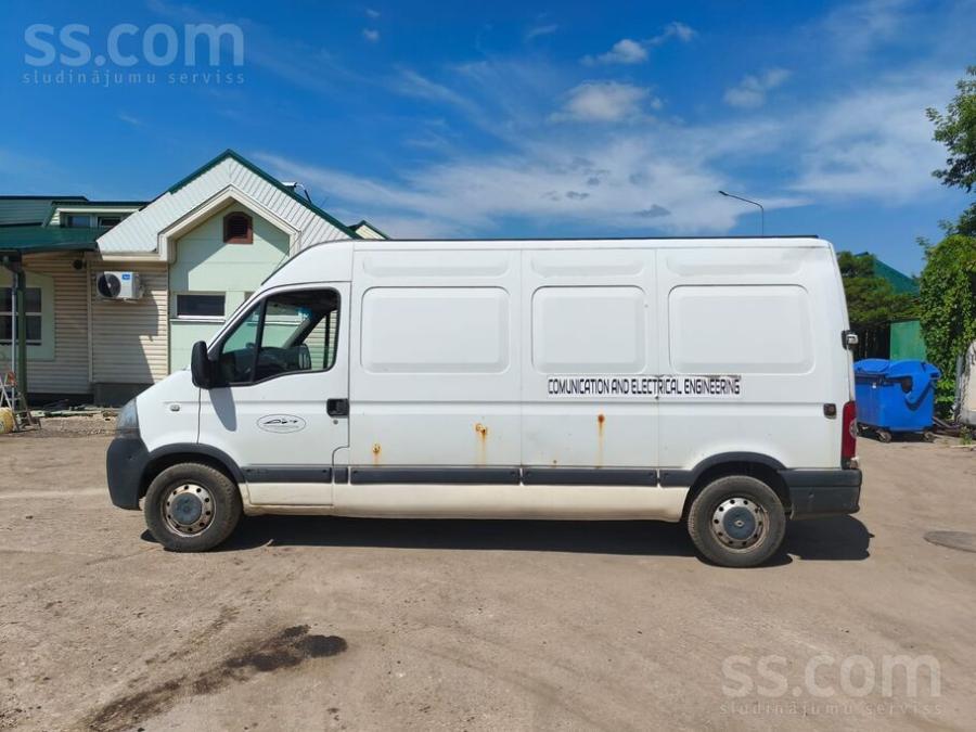 White Renault Master 2008 in Daugavpils, with an engine capacity of 2.50 L and mileage of 312 thousand km for 2900 €, photo 7 on AUTOMOTO.COM.LV