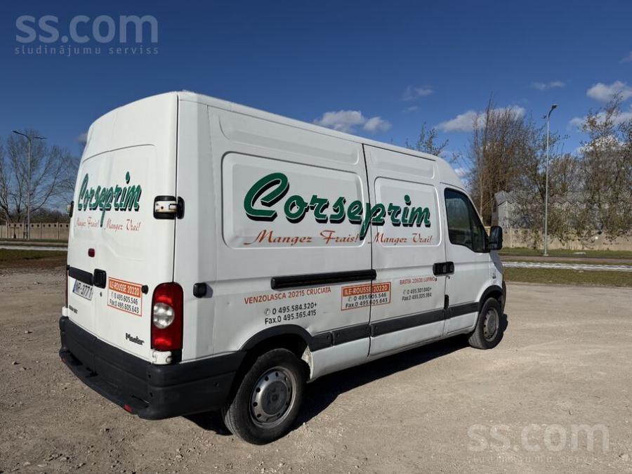 White Renault Master 2009 in Jelgava, with an engine capacity of 2.50 L and mileage of 391 thousand km for 4100 €, photo 4 on AUTOMOTO.COM.LV