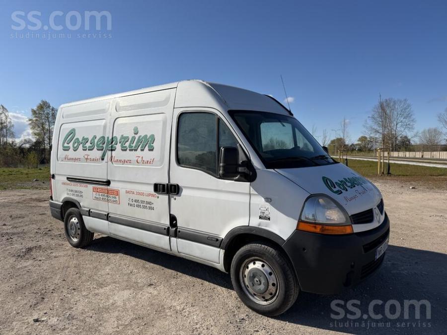 White Renault Master 2009 in Jelgava, with an engine capacity of 2.50 L and mileage of 391 thousand km for 4100 €, photo 5 on AUTOMOTO.COM.LV