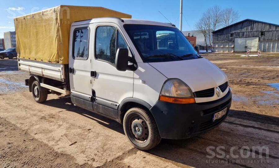 White Renault Master 2009 in Daugavpils, with an engine capacity of 2.50 L and mileage of 277 thousand km for 2783 €, photo 1 on AUTOMOTO.COM.LV