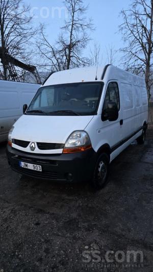 White Renault Master 2009 in Riga, with an engine capacity of 2.50 L and mileage of 248 thousand km for 3200 €, photo  on AUTOMOTO.COM.LV