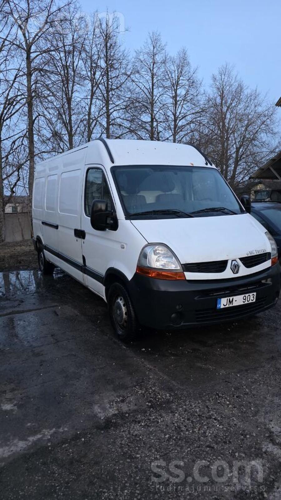 White Renault Master 2009 in Riga, with an engine capacity of 2.50 L and mileage of 248 thousand km for 3200 €, photo 3 on AUTOMOTO.COM.LV