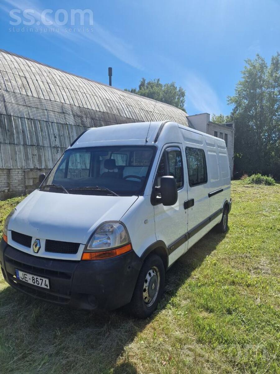White Renault Master 2009 in Riga, with an engine capacity of 2.50 L and mileage of 338 thousand km for 4356 €, photo 1 on AUTOMOTO.COM.LV