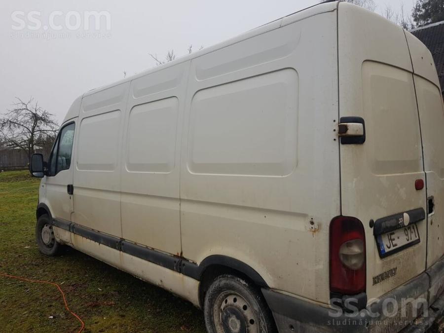 White Renault Master 2010 in Ogre, with an engine capacity of 2.50 L and mileage of 440 thousand km for 850 €, photo 1 on AUTOMOTO.COM.LV