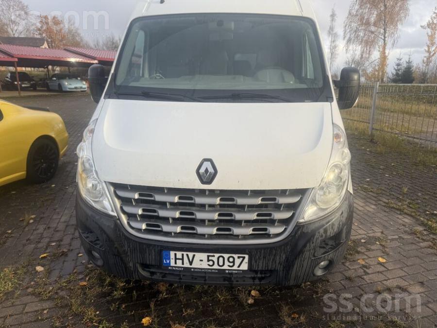 White Renault Master 2012 in Talsi, with an engine capacity of 2.30 L and mileage of 272 thousand km for 8500 €, photo 3 on AUTOMOTO.COM.LV