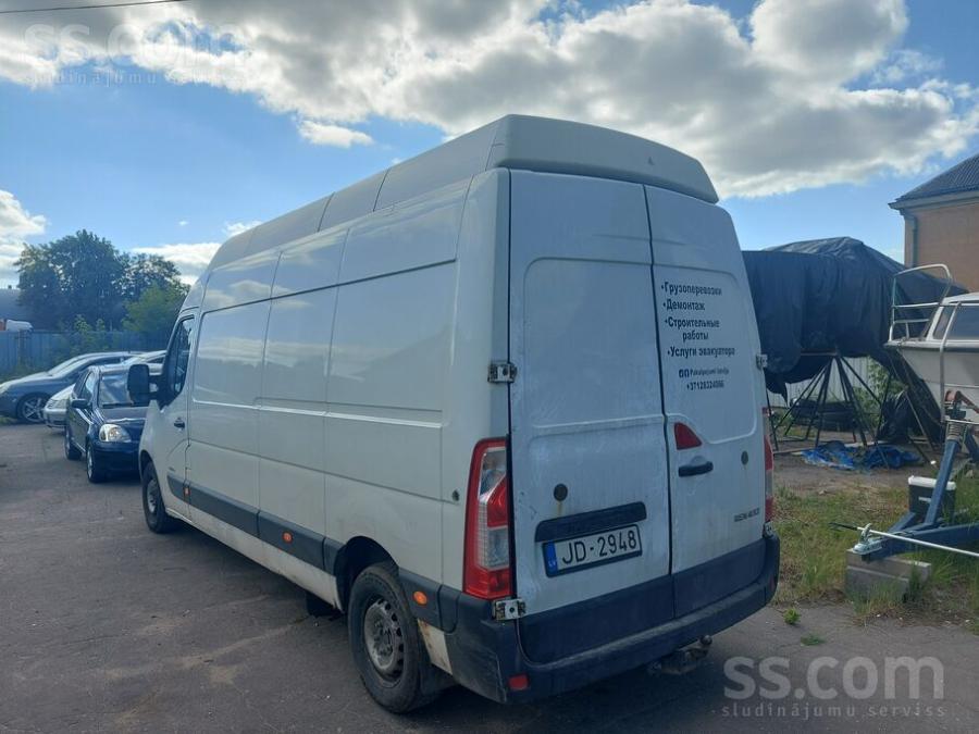 White Renault Master 2012 in Daugavpils, with an engine capacity of 2.30 L and mileage of 620 thousand km for 4500 €, photo 3 on AUTOMOTO.COM.LV