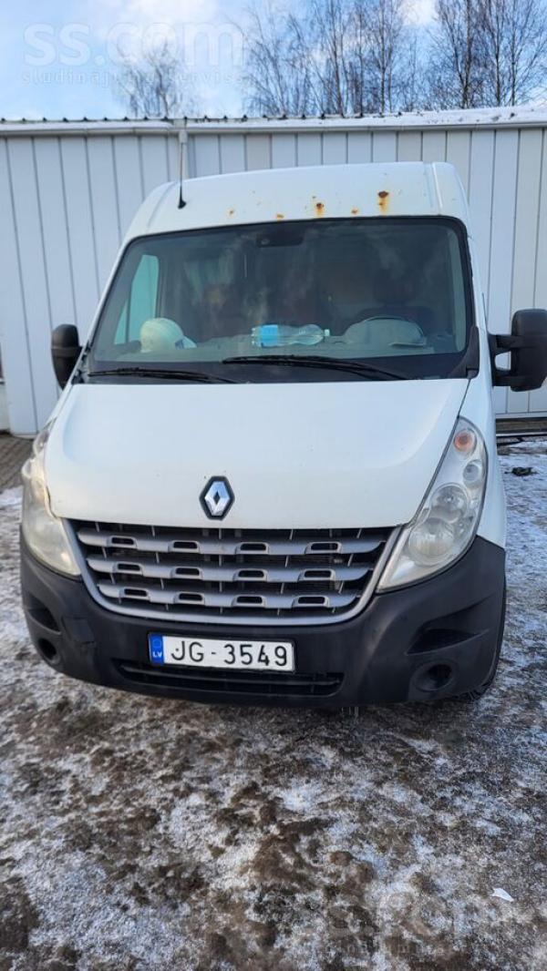 White Renault Master 2013 in Riga, with an engine capacity of 2.30 L and mileage of 514 thousand km for 4200 €, photo 7 on AUTOMOTO.COM.LV