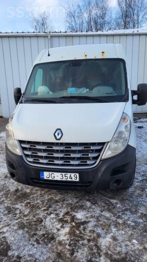 White Renault Master 2013 in Riga, with an engine capacity of 2.30 L and mileage of 514 thousand km for 4200 €, photo 7 on AUTOMOTO.COM.LV