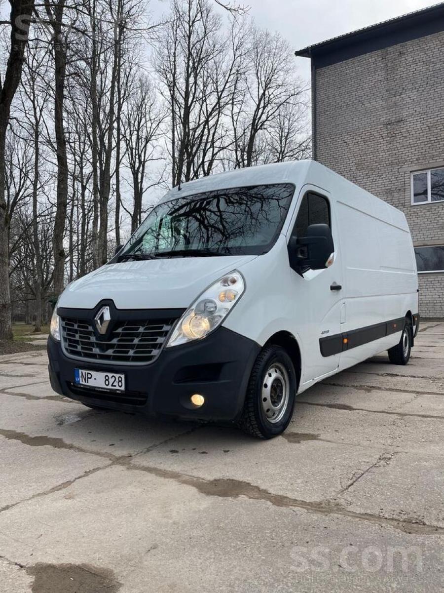 White Renault Master 2014 in Talsi, with an engine capacity of 2.30 L and mileage of 318 thousand km for 5850 €, photo 1 on AUTOMOTO.COM.LV