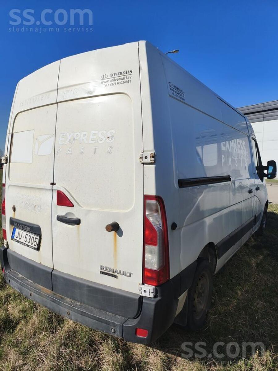 White Renault Master 2014 in Riga, with an engine capacity of 2.30 L and mileage of 397 thousand km for 2856 €, photo 3 on AUTOMOTO.COM.LV