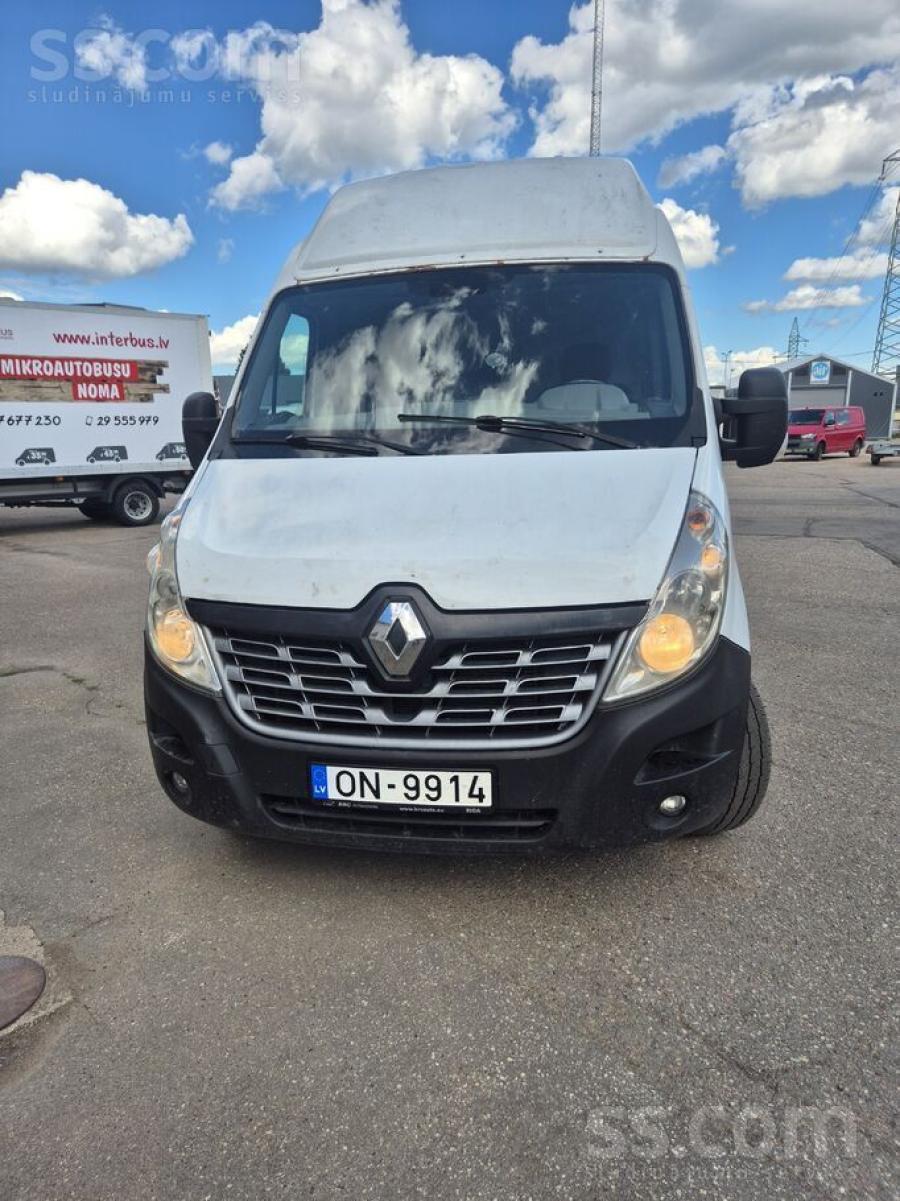 White Renault Master 2015 in Riga, with an engine capacity of 2.30 L and mileage of 481 thousand km for 7300 €, photo 3 on AUTOMOTO.COM.LV