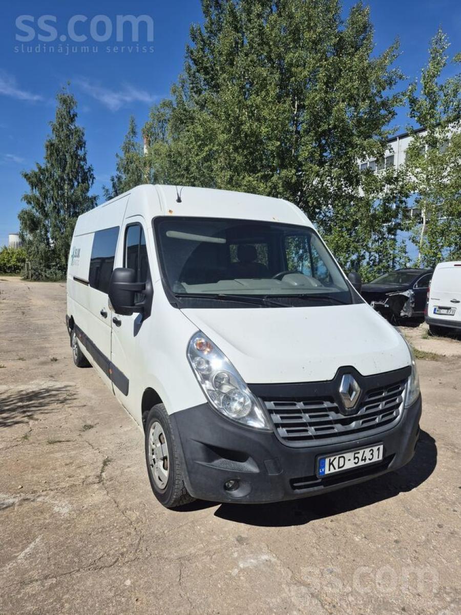 White Renault Master 2015 in Riga, with an engine capacity of 2.30 L and mileage of 312 thousand km for 5000 €, photo 1 on AUTOMOTO.COM.LV