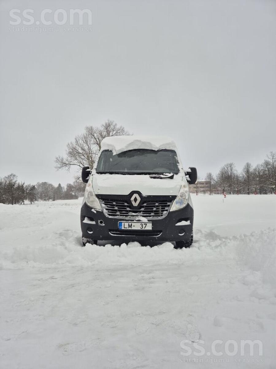 White Renault Master 2016 in Talsi, with an engine capacity of 2.30 L and mileage of 414 thousand km for 5500 €, photo 1 on AUTOMOTO.COM.LV