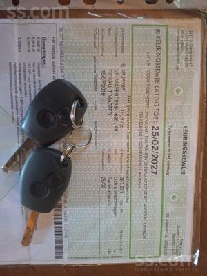 White Renault Master 2016 in Riga, with an engine capacity of 2.30 L and mileage of 269 thousand km for 7800 €, photo 21 on AUTOMOTO.COM.LV