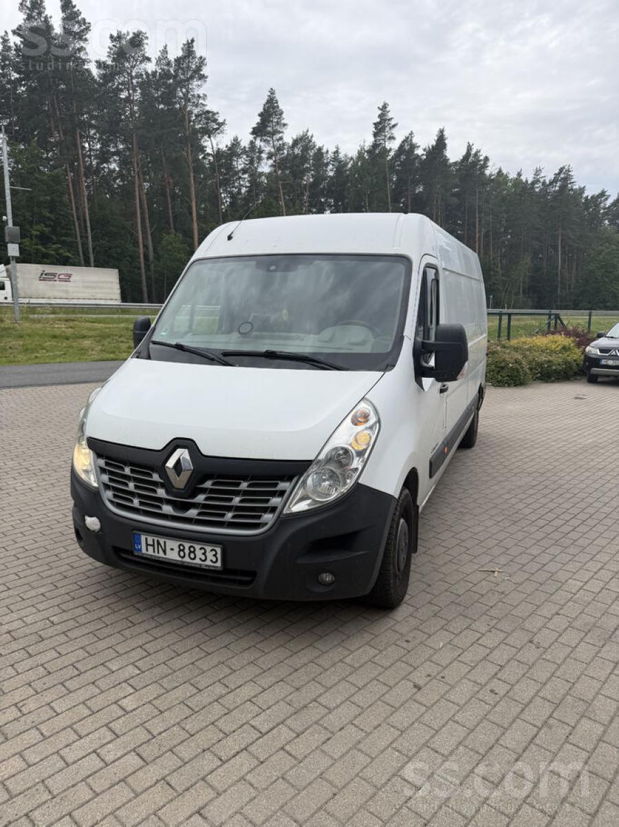 White Renault Master 2017 in Riga, with an engine capacity of 2.30 L and mileage of 368 thousand km for 7900 €, photo 1 on AUTOMOTO.COM.LV
