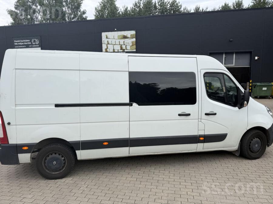 White Renault Master 2017 in Riga, with an engine capacity of 2.30 L and mileage of 368 thousand km for 7900 €, photo 3 on AUTOMOTO.COM.LV