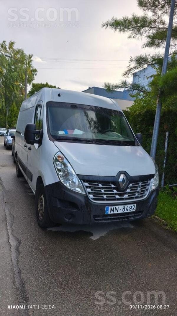 White Renault Master 2017 in Riga, with an engine capacity of 2.30 L and mileage of 189 thousand km for 9990 €, photo 3 on AUTOMOTO.COM.LV
