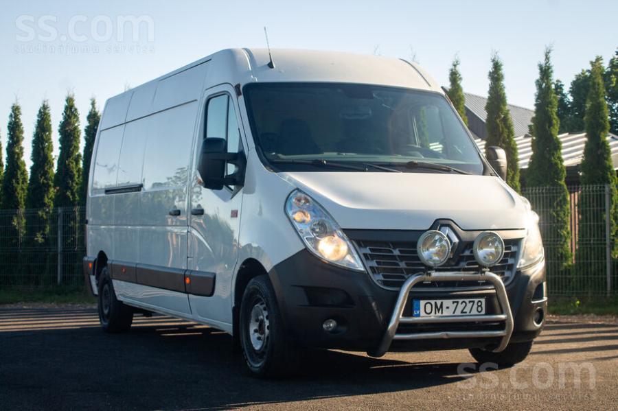 White Renault Master 2018 in Jelgava, with an engine capacity of 2.30 L and mileage of 408 thousand km for 6700 €, photo 1 on AUTOMOTO.COM.LV