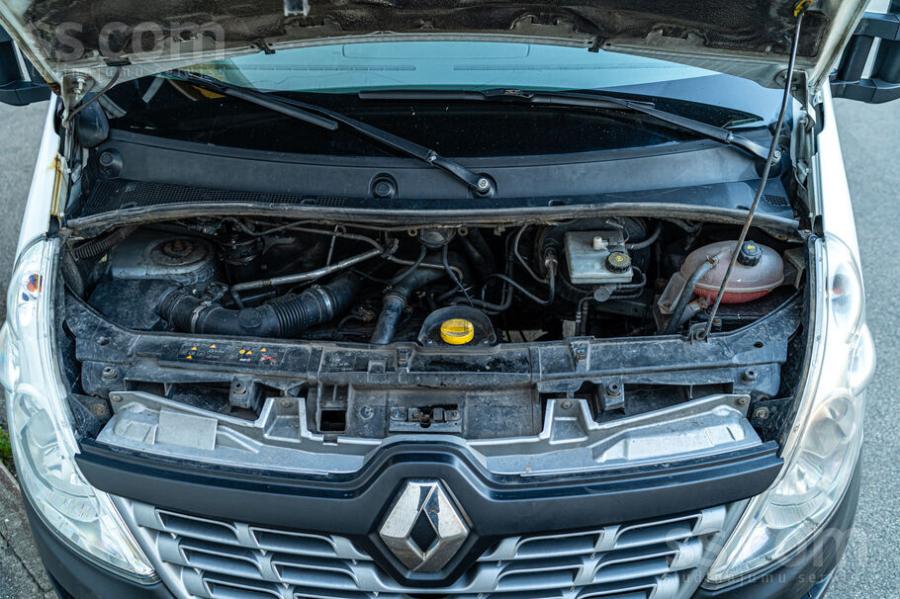 White Renault Master 2018 in Riga, with an engine capacity of 2.30 L and mileage of 350 thousand km for 13900 €, photo 12 on AUTOMOTO.COM.LV
