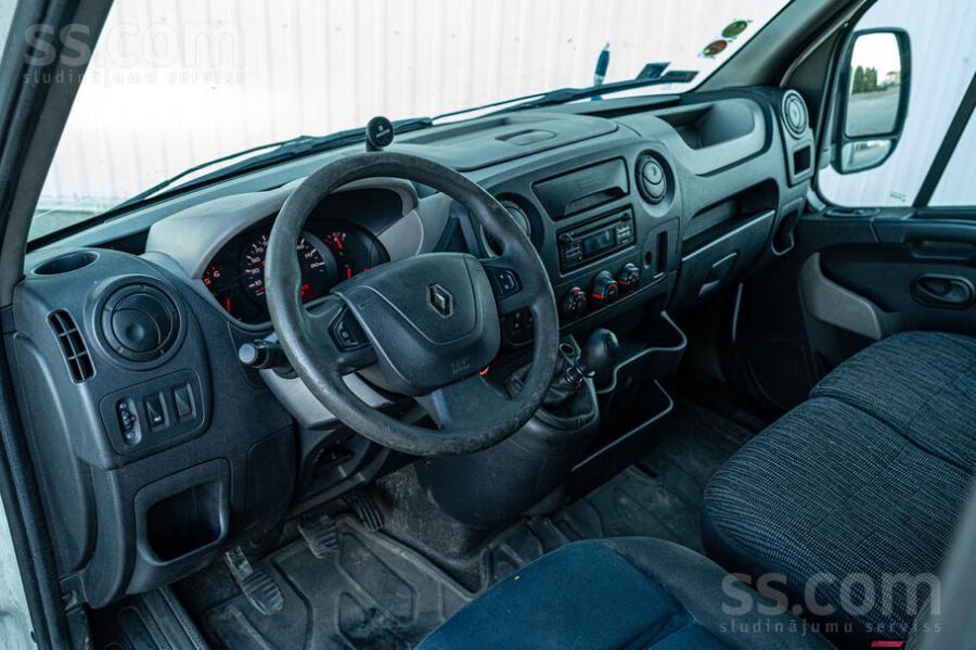White Renault Master 2018 in Riga, with an engine capacity of 2.30 L and mileage of 350 thousand km for 13900 €, photo 15 on AUTOMOTO.COM.LV