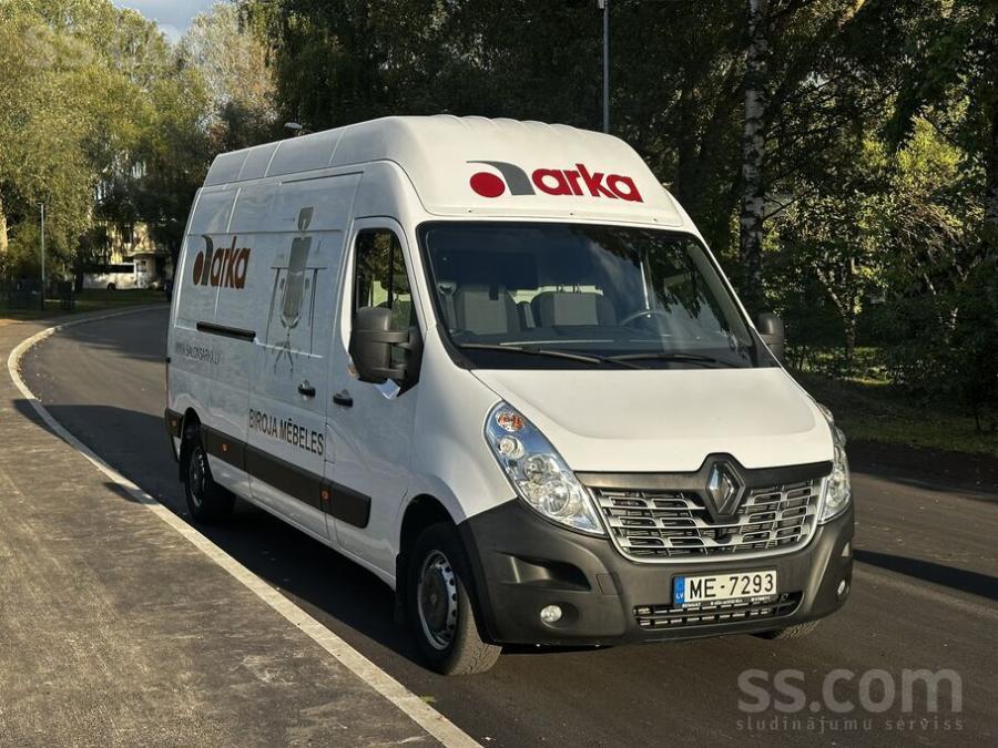 White Renault Master 2019 in Riga, with an engine capacity of 2.30 L and mileage of 108 thousand km for 15500 €, photo 1 on AUTOMOTO.COM.LV