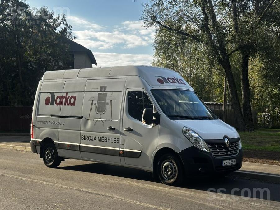 White Renault Master 2019 in Riga, with an engine capacity of 2.30 L and mileage of 108 thousand km for 15500 €, photo 8 on AUTOMOTO.COM.LV
