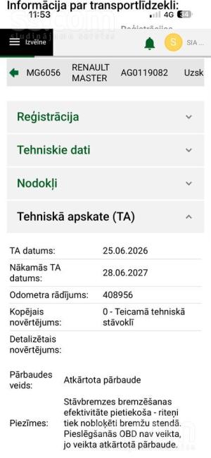 Balts Renault Master 2019 Rīga, ar dzinēja tilpumu 2.30 L un nobraukumu 410 tūkst. km par 9500 €, foto 13 vietnē AUTOMOTO.COM.LV