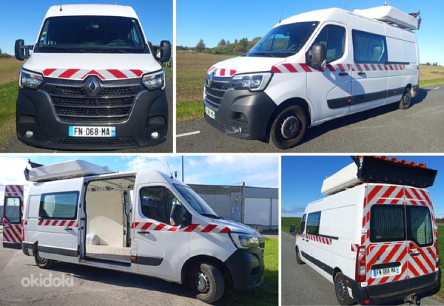 White Renault Master 2020 in Tallinn, with an engine capacity of 2.30 L and mileage of 242 thousand km for 17800 €, photo 3 on AUTOMOTO.COM.LV