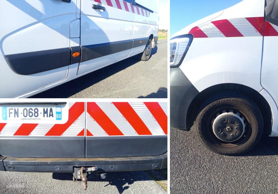 White Renault Master 2020 in Tallinn, with an engine capacity of 2.30 L and mileage of 242 thousand km for 17800 €, photo 27 on AUTOMOTO.COM.LV