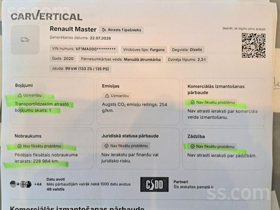 Белый Рено Мастер 2021 в Рига, объемом двигателя 2.30 л и пробегом 0 тыс. км за 20328 €, фото 27 на AUTOMOTO.COM.LV
