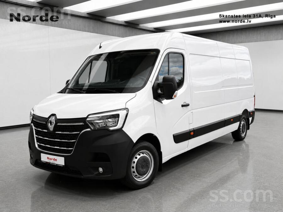 White Renault Master 2023 in Riga, with an engine capacity of 2.30 L and mileage of 18 thousand km for 26890 €, photo 1 on AUTOMOTO.COM.LV