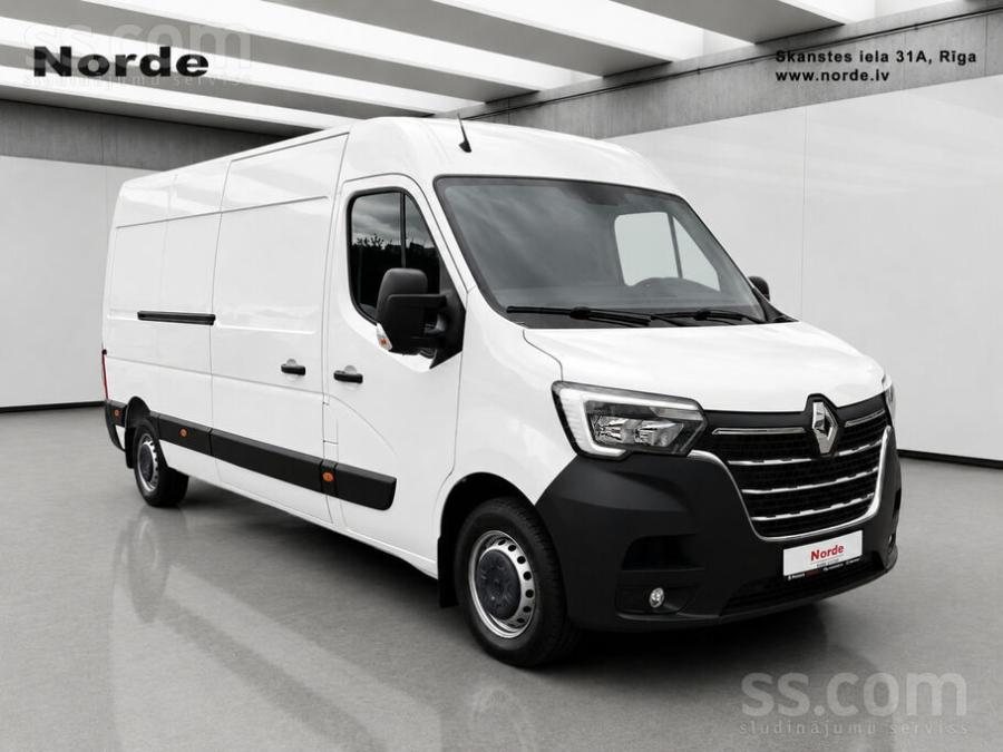 White Renault Master 2023 in Riga, with an engine capacity of 2.30 L and mileage of 18 thousand km for 26890 €, photo 3 on AUTOMOTO.COM.LV