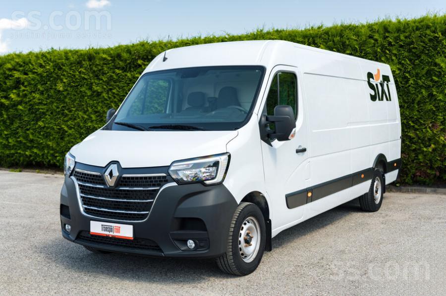 White Renault Master 2023 in Riga, with an engine capacity of 2.30 L and mileage of 83 thousand km for 24900 €, photo 1 on AUTOMOTO.COM.LV