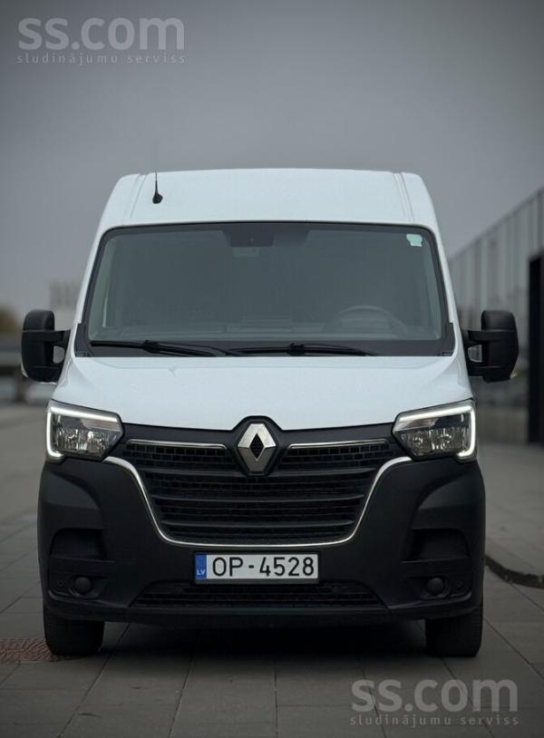 White Renault Master 2024 in Riga, with an engine capacity of 2.30 L and mileage of 74 thousand km for 24300 €, photo 1 on AUTOMOTO.COM.LV